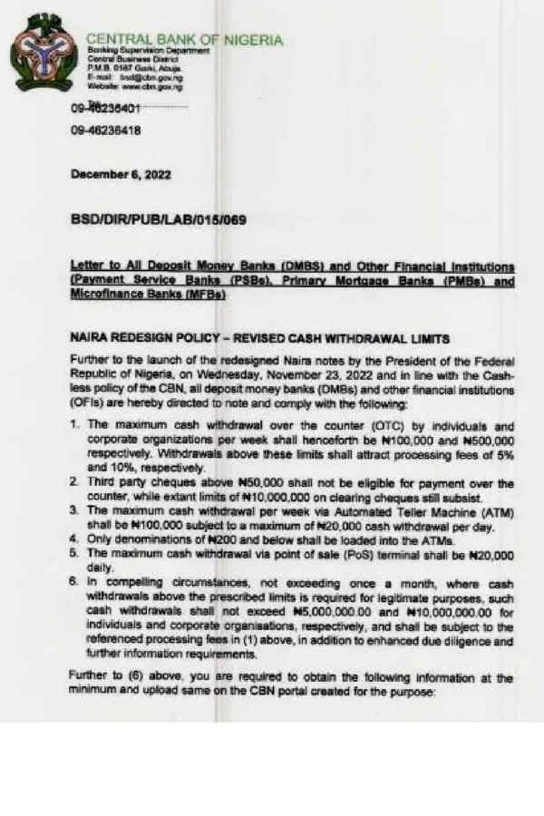 CBN Withdrawal Limit Policy: Fascinating Tales by Japa Enthusiasts - Japa NG